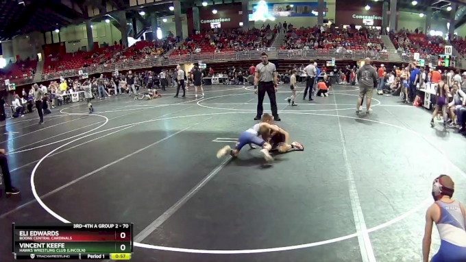 70 lbs Cons. Round 3 - Vincent Keefe, Hawks Wrestling Club (Lincoln) vs ...