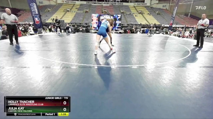 115 lbs Semifinal - Holly Thacher, Lawrence Elite Wrestling Club vs ...