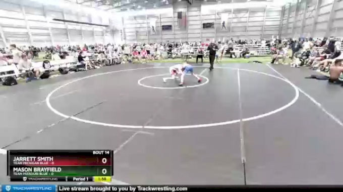 88 lbs Placement Matches (8 Team) - Jarrett Smith, Team Michigan Blue ...