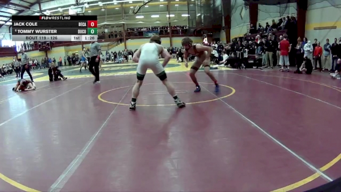 126 lbs Champ. Round 2 - Jack Cole, Bethlehem Catholic vs Tommy Wurster ...