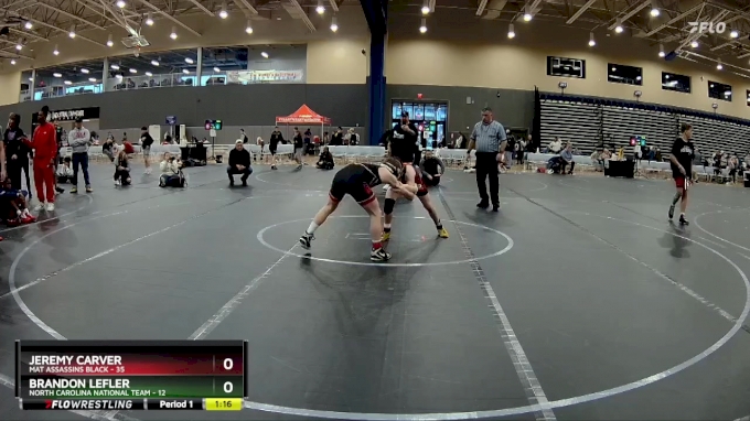 110 lbs Round 2 (8 Team) - Jeremy Carver, Mat Assassins Black vs ...