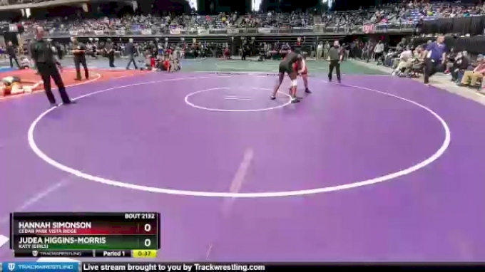 6A - 148 lbs Cons. Round 1 - Hannah Simonson, Cedar Park Vista Ridge vs ...