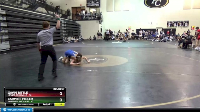 113 lbs Round 3 (8 Team) - Gavin Bittle, Hewitt-Trussville vs Carmine ...