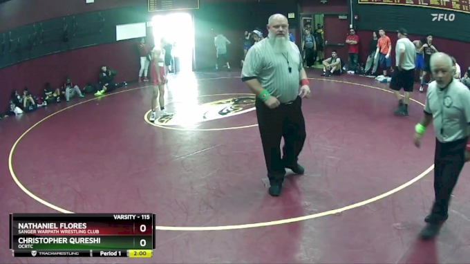 115 lbs Champ. Round 1 - Christopher Qureshi, OCRTC vs Nathaniel Flores ...