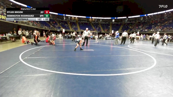 75 lbs Semifinal - Rylee Brozik, Jefferson-Morgan vs Remington ...