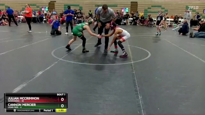 76 lbs Finals (2 Team) - Cannon Mercier, Lions Den vs Julian MCcrimmon ...