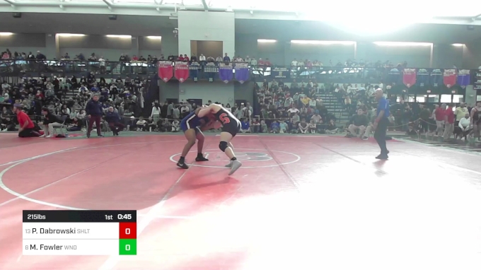 215 lbs 3rd Place - Patrick Dabrowski, Shelton vs Malachi Fowler, Windham