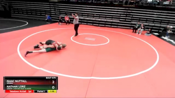 147 lbs Champ. Round 2 - Isaac Nuttall, Weber vs Nathan Lorz, Green ...
