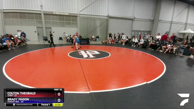 145 lbs Round 2 (8 Team) - Colton Theobald, Utah vs Brady Mason, Kansas Red