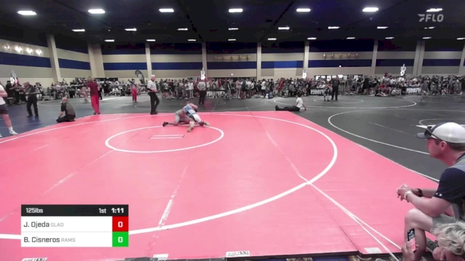 125 lbs Quarterfinal - Jojo Ojeda, Gladiator Wr Ac vs Bobby Cisneros, Rams WC