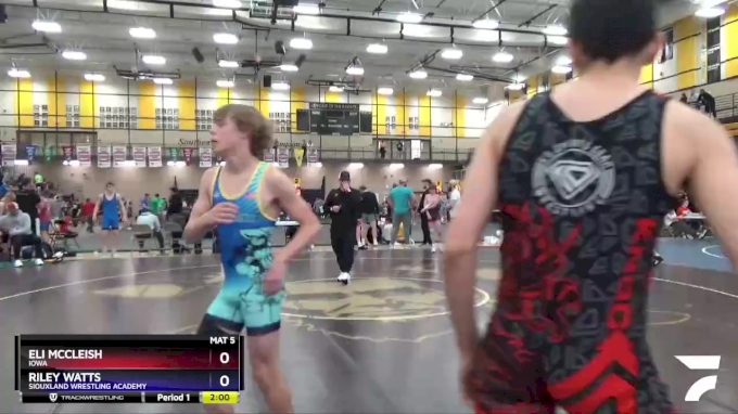 119 lbs Quarterfinal - Eli McCleish, Iowa vs Riley Watts, Siouxland ...