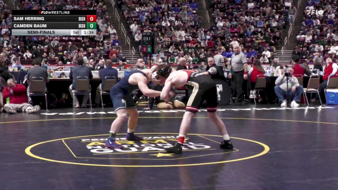 139 lbs Semifinal - Sam Herring, Bishop McCort vs Camden Baum, Bishop ...