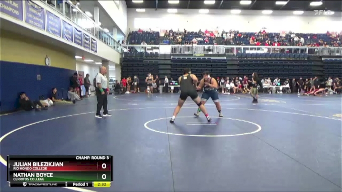 285 lbs Champ. Round 3 - Julian Bilezikjian, Rio Hondo College vs ...