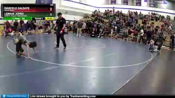 56 lbs Semifinal - Marcelo Saldate, GOLD RUSH vs Lebrae Jones, North ...