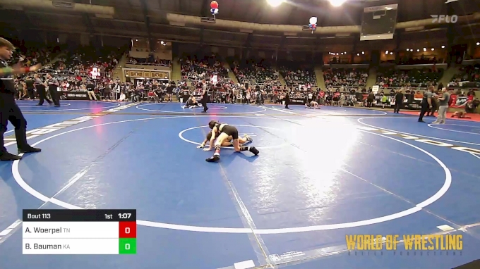 80 lbs Round Of 16 - AJ Woerpel, Team Nazar vs Bradley Bauman, Kodiak ...