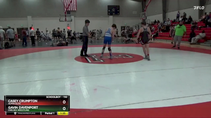 110 lbs Quarterfinal - Casey Crumpton, Alpha Elite vs Gavin Davenport ...