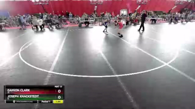 132 lbs Champ. Round 1 - Damion Clark, IA vs Joseph Knackstedt, IL