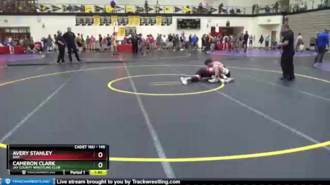 145 lbs Champ. Round 2 - Avery Stanley, BWC vs Cameron Clark, Jay ...