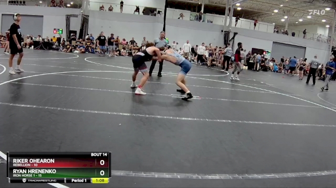 132 lbs Round 4 (8 Team) - Ryan Hrenenko, Iron Horse 1 vs Riker Ohearon ...