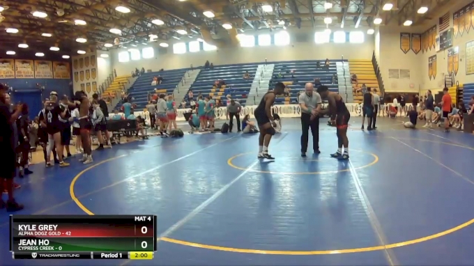 182 lbs Round 4 (8 Team) - Kyle Grey, Alpha Dogz Gold vs Jean Ho ...