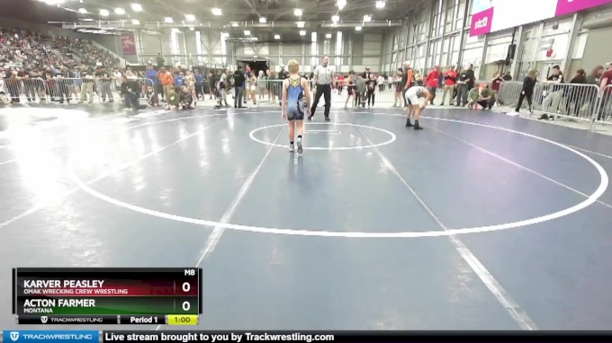 92 lbs Champ. Round 2 - Karver Peasley, Omak Wrecking Crew Wrestling vs ...