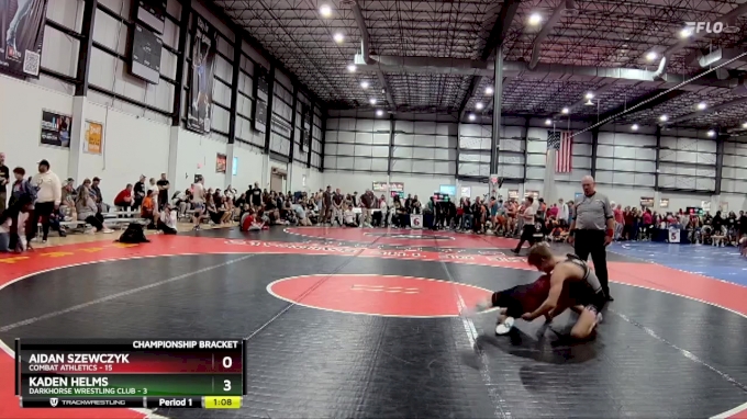 132 lbs Semis & 1st Wb (8 Team) - Aidan Szewczyk, COMBAT ATHLETICS vs ...