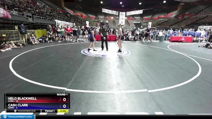 110 lbs Round 2 (8 Team) - Helo Blackwell, SJWA vs Cash Clark, SAWA