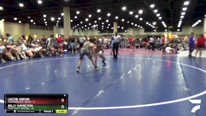 132 lbs Quarters & 3rd Wb (32 Team) - Billy Hamilton, Team Shutt Weston ...