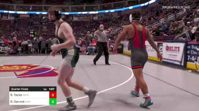 160 lbs Quarterfinal - Shawn Taylor, West Allegheny vs Ryan Garvick ...