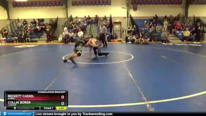 110 lbs Consolation Bracket - Beckett Cassel, Burns vs Collin Borer ...