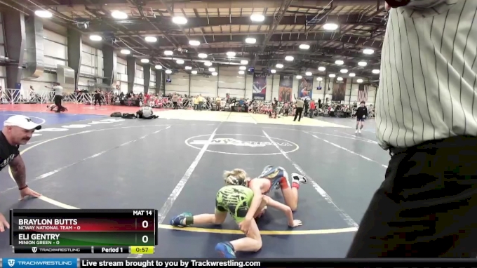 72 lbs Rd# 2 10:30am Friday - Eli Gentry, Minion Green vs Braylon Butts ...