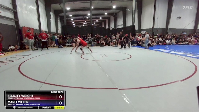 135 lbs Cons. Round 2 - Felicity Wright, Team Scorpion Wrestling Club ...