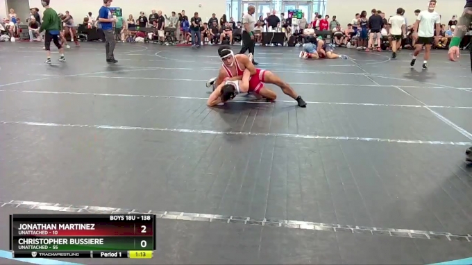 138 lbs Champ. Round 1 - Jonathan Martinez, Unattached vs Christopher ...