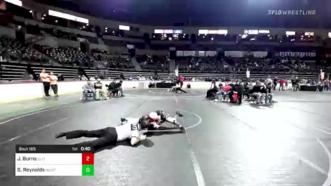 110 lbs Consolation - Justus Burns, Elite Wrestling vs Gavin Reynolds ...