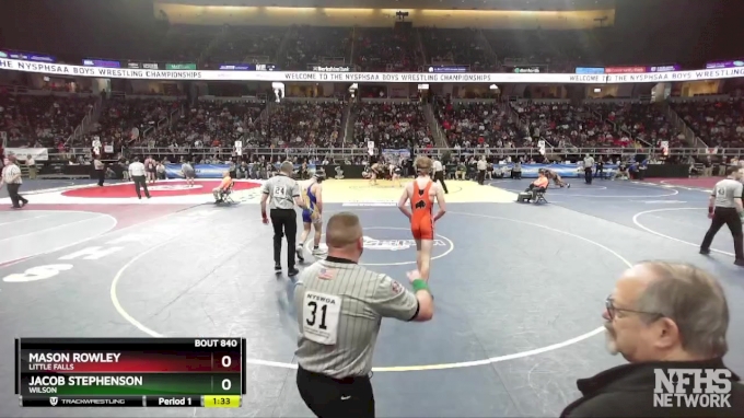 II-160 lbs Semifinal - Jacob Stephenson, Wilson vs Mason Rowley, Little ...