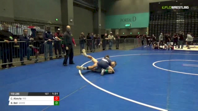 113 lbs Round of 64 - Charlie Abeyta, Rio Rancho B vs Bryce Bell ...