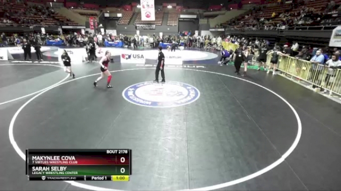 143 lbs Cons. Round 2 - Sarah Selby, Legacy Wrestling Center vs ...