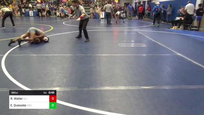88 lbs Round Of 16 - Rob Waller, All American WC vs Elijah Quesada, Fisheye