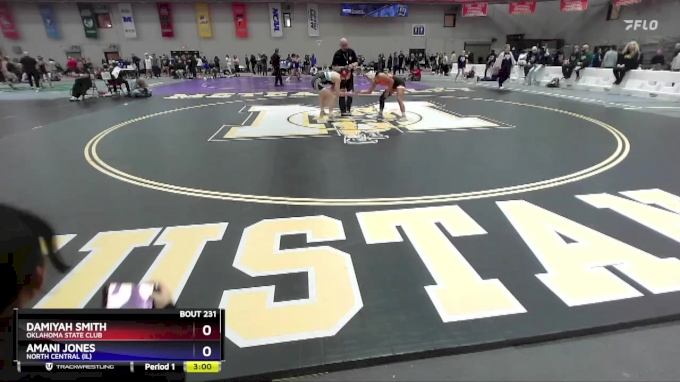 124 A Champ. Round 2 - Amani Jones, North Central (IL) vs Damiyah Smith ...