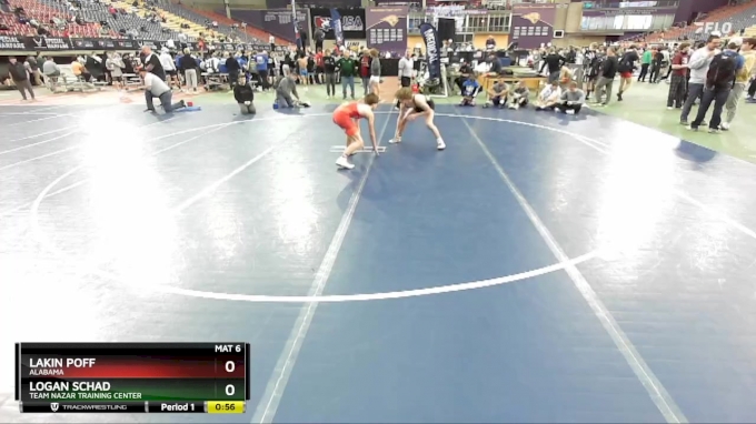 120 lbs Cons. Round 2 - Lakin Poff, Alabama vs Logan Schad, Team Nazar ...