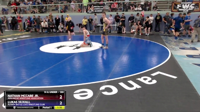 130 lbs Round 3 - Lukas Nuxall, Alaska Battle Cats Wrestling Club vs ...