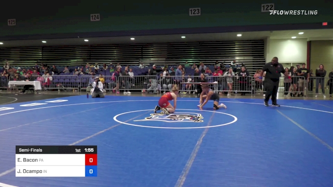 103 lbs Semifinal - Emma Bacon, PA vs Julianna Ocampo, IN