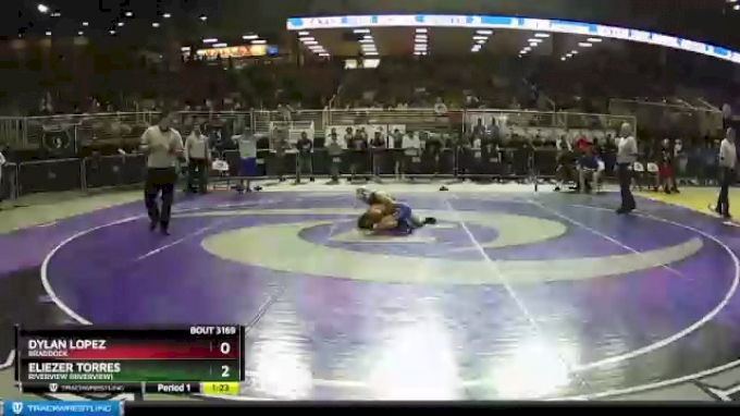 3A 106 lbs Quarterfinal - Dylan Lopez, Braddock vs Eliezer Torres ...