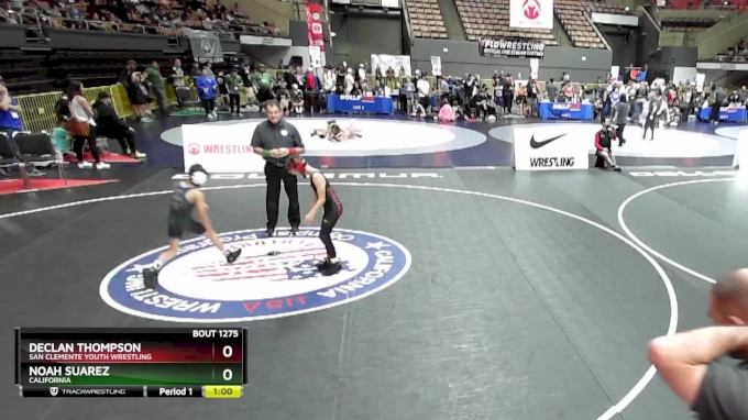 67 lbs Cons. Round 2 - Noah Suarez, California vs Declan Thompson, San ...