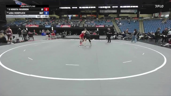 145 lbs Champ. Round 2 - 5 Krista Warren, Grand View vs Lisa Hoeflich ...