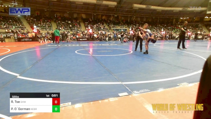 58 lbs Consi Of 8 #1 - Ren Tse, Greater Heights Wrestling vs Preston O ...