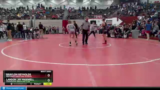 106 lbs Champ. Round 1 - Braylon Reynolds, Red Cobra Wrestling Academy ...