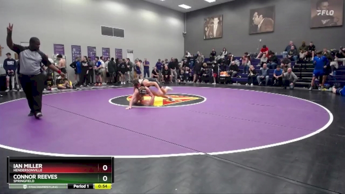 138 lbs Cons. Round 3 - Connor Reeves, Springfield vs Ian Miller ...