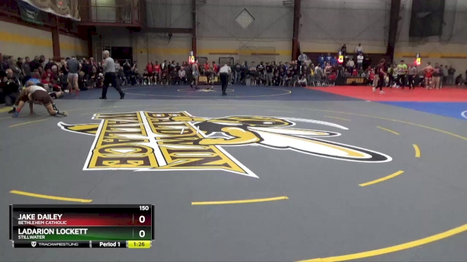 150 lbs Champ. Round 3 - LaDarion Lockett, Stillwater vs Jake Dailey ...