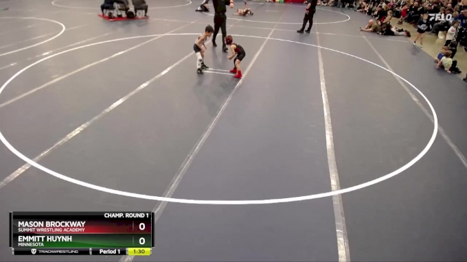 Champ. Round 1 - Mason Brockway, Summit Wrestling Academy vs Emmitt ...
